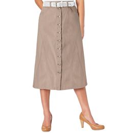 Jeansrock Inspirationen Gr. 20, beige Damen Röcke Lange