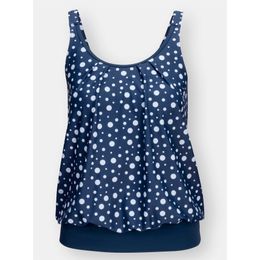 Tankini-Top feel good Gr. 44, Cup C, blau (dunkelblau, getupft) Damen Bikini-Oberteile Ocean Blue