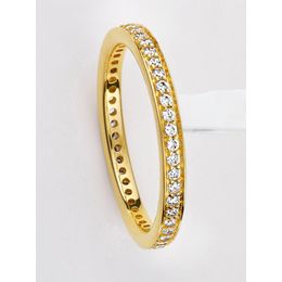 Fingerring Lady Fingerringe Gr. 21, Metall-Metall, goldfarben (gelbgold 375) Damen Fingerringe