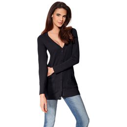 Strickjacke Heine Gr. 40, schwarz Damen Strickjacken