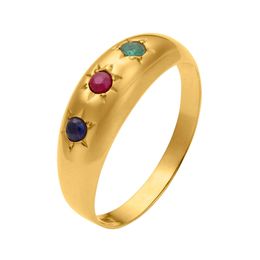 Fingerring Lady Fingerringe Gr. 16, Metall-Metall, goldfarben (gelbgold 375) Damen