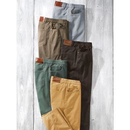5-Pocket-Hose CLASSIC Gr. 28, Normalgrößen, grün (oliv) Herren Hosen Jeans