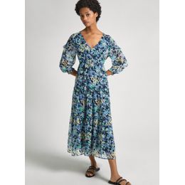 Tunikakleid Pepe Jeans "Kleid CARINA" Gr. S, N-Gr, blau (dulwich blue) Damen Kleider Sommerkleider