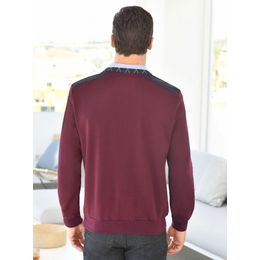 Poloshirt Marco Donati "Langarm-Shirt" Gr. 60/62, rot (bordeau) Herren Shirts Langarm