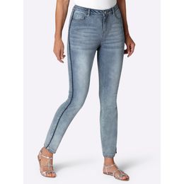 5-Pocket-Jeans Ambria Gr. 21, Kurzgrößen, blau (blue, bleached) Damen Jeans 5-Pocket-Jeans