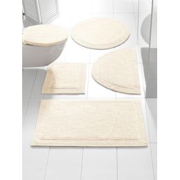 Badematte HEINE HOME Badematten Gr. rechteckig (70 cm x 110 cm), 1 St., beige (natur) Einfarbige Badematten