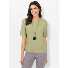 Kurzarmshirt Inspirationen "Shirt" Gr. 48, grün (lindgrün) Damen Shirts Jersey