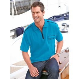 Poloshirt "Kurzarm-Poloshirt" Gr. 56/58, blau (türkis) Herren Shirts Kurzarm Bestseller