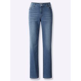 Bequeme Jeans Inspirationen Gr. 46, Normalgrößen, blau (blue, bleached) Damen Jeans