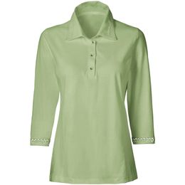 Poloshirt CLASSIC "Shirt" Gr. 44, grün (lindgrün) Damen Shirts Jersey