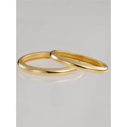 Fingerring Lady Fingerringe Gr. 17, Metall-Metall, goldfarben (gelbgold 375) Damen