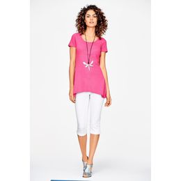 Longshirt Heine "Longshirt" Gr. 50, pink Damen Shirts Jersey