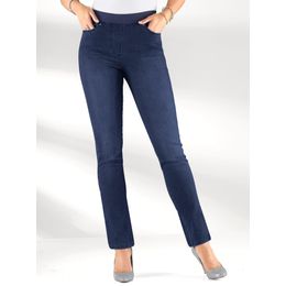 Schlupfjeans Inspirationen Gr. 50, Normalgrößen, blau (dark blue) Damen Jeans
