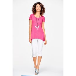 Longshirt Heine "Longshirt" Gr. 44, pink Damen Shirts Jersey