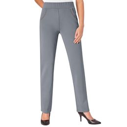 Jerseyhose Lady Gr. 44, Normalgrößen, grau Damen Hosen Jerseyhosen