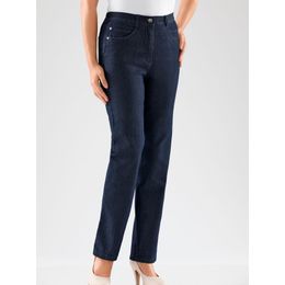 Dehnbund-Jeans Casual Looks Gr. 20, Kurzgrößen, blau (dark blue) Damen Jeans