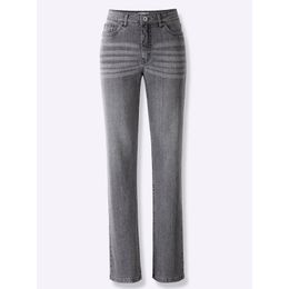 Bequeme Jeans Inspirationen Gr. 23, Kurzgrößen, blau (stone, grey, denim) Damen Jeans