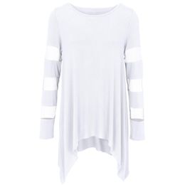 Rundhalsshirt Heine "Shirt" Gr. 38, weiß Damen Shirts Jersey