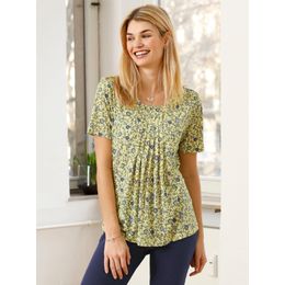 Print-Shirt Inspirationen "Shirt" Gr. 48, bunt (zitrone, jeansblau, bedruckt) Damen Shirts Jersey