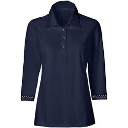 Poloshirt CLASSIC "Shirt" Gr. 52, blau (marine) Damen Shirts Jersey