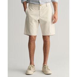 Chinoshorts Gant "Relaxed Fit Chinoshorts" Gr. 36, N-Gr, beige (putty) Herren Hosen Chinoshorts