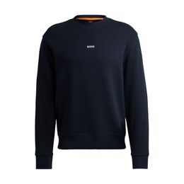 Sweatshirt BOSS Orange "WeSmallcrew" Gr. L, blau (dark blue404) Herren Sweatshirts