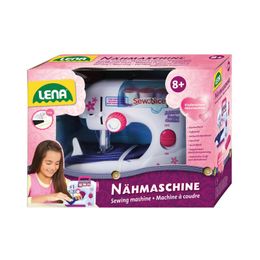 LENA Kinder-Nähmaschine SEWING in weiß/rosa