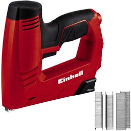 Einhell Elektro-Tacker TC-EN 20 E, 220-240 in V, (Set), inkl. 1.000 Klammern und 500 Nägel, rot