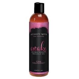 Intimate Earth «Awake» (Pink Grapefruit) natürliches Massage-Öl (0.12 l)