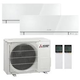 Mitsubishi MultiSplit Duo Wandgeräte Premium MSZ-EF18+ MSZ-EF35 + MXZ-2F42 | 1,8 kW + 3,5 kW - Weiß