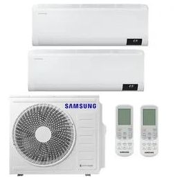 Samsung Wind-Free Comfort MultiSplit Duo Wandgeräte AR09TXFCAWKN + AR12TXFCAWKN + AJ050TXJ2KG | 2,5 kW + 3,5 kW - Weiß