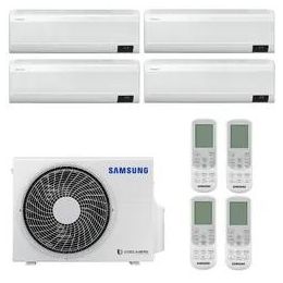 Samsung Wind-Free Elite MultiSplit Wandgeräte 4x AR09CXCAAWKN + AJ080TXJ4KG | 4x 2,5 kW - Weiß