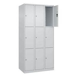 C+P CP Schließfachschrank Classic Plus lichtgrau 080000-303 S10008, 6 Schließfächer 90,0 x 50,0 x 185,0 cm