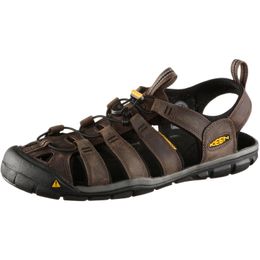 Keen Clearwater CNX Leather Outdoorsandalen Herren braun 44 1/2