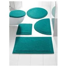 Badematte Heine HOME Badematten Gr. rechteckig (70cm x 110cm),, blau (petrol)