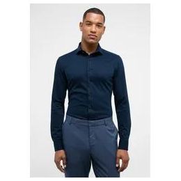 Langarmhemd Eterna "SLIM FIT" Gr. 44, Normalgrößen, blau (dunkelblau) Herren Hemden