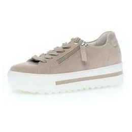 Mendler Plateausneaker GABOR "FLORENZ" Gr. 38, beige (natur) Damen Schuhe Sneaker