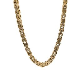 Firetti Edelstahlkette Schmuck Geschenk, Halskette Königskette versch. Längen Gold+Silber, gelb|goldfarben