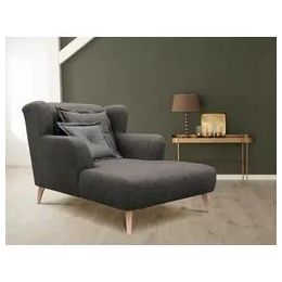 Loveseat Home Affaire "Baggio" Sessel Gr. Struktur, B/H/T: 101 cm x 99 cm x 152 cm, grau (anthrazit)