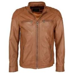 Bikerjacke JCC "31020219Ecom" Gr. 3XL, braun (cognac) Herren Jacken