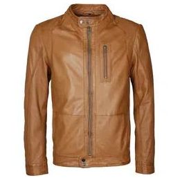 Lederjacke JCC "31024026" Gr. XXL, braun (cognac) Herren Jacken