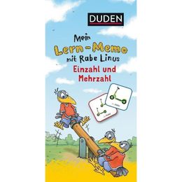 DUDEN Mein Lern-Memo mit Rabe Linus - Einzahl und Mehrzahl - Dorothee Raab,