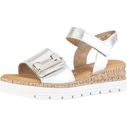 Gabor® Klassische Sandalen, Leder, für Damen, silber, 38