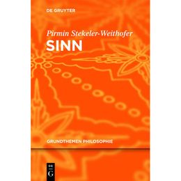 De Gruyter Sinn - Pirmin Stekeler-Weithofer, Gebunden