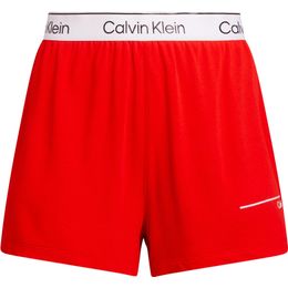 Calvin Klein Badeshorts, Logo-Bund, für Damen, rot, XS