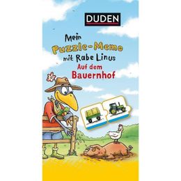 DUDEN Mein Puzzlememo mit Rabe Linus - Auf dem Bauernhof (Kinderspiel)