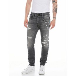 Replay Slim-fit-Jeans ANBASS HYPERFLEX BIO, grau