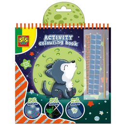 Ses Creative Kreativ-Set 3in1 ACTIVITY COLOURING BOOK - GLOW