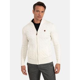 Jacey Quinn Strickjacke Herren Gr&ouml;&szlig;e S creme