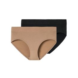 Schiesser Panty Damen Gr&ouml;&szlig;e S beige / schwarz
